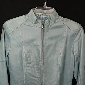 Saguaro | Jackets & Coats | Saguaro 0 Leather Tiffany Blue Jackets Sz ...
